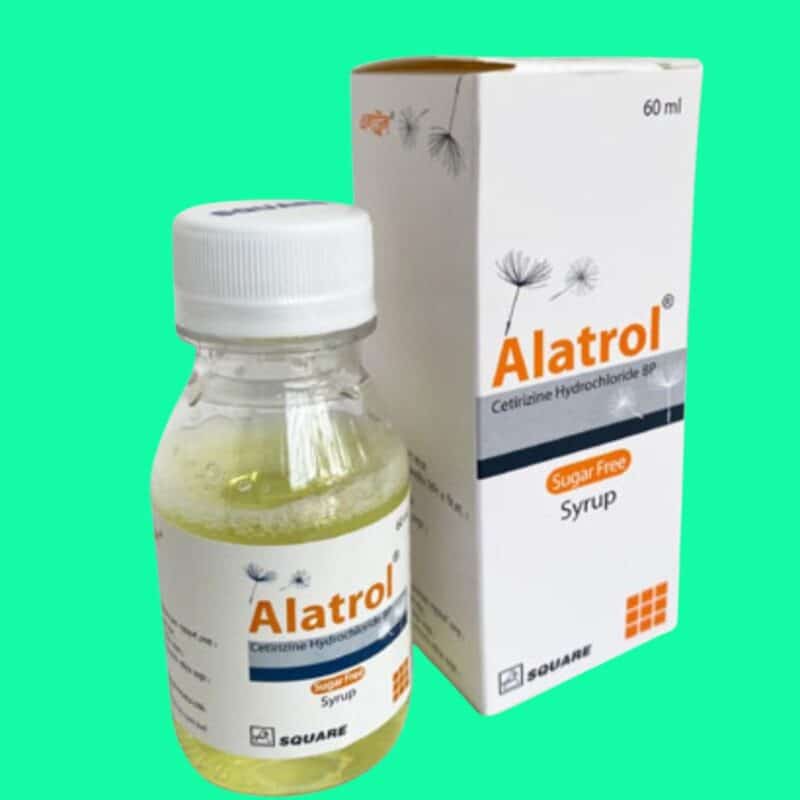 Alatrol Syrup 5mg/5ml Square giúp làm dịu nhanh các phản ứng dị ứng ...