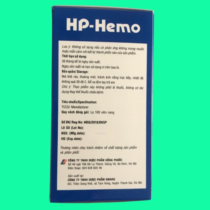 HP-HEMO 100 viên có tác dụng hỗ trợ cải thiện triệu chứng trĩ và táo bón