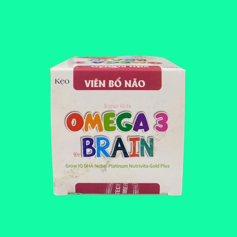 Kẹo Viên Bổ Não OMEGA 3 Brain hỗ trợ bổ sung omega 3 cho trẻ