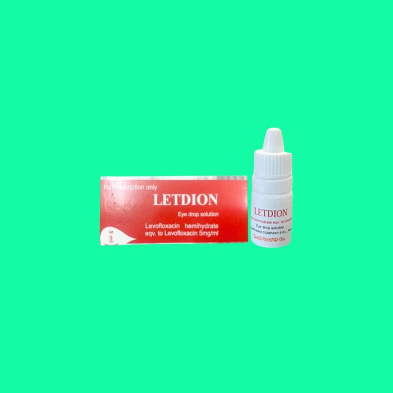 Thuốc nhỏ mắt Letdion điều trị tại chỗ cho nhiễm khuẩn tại mắt