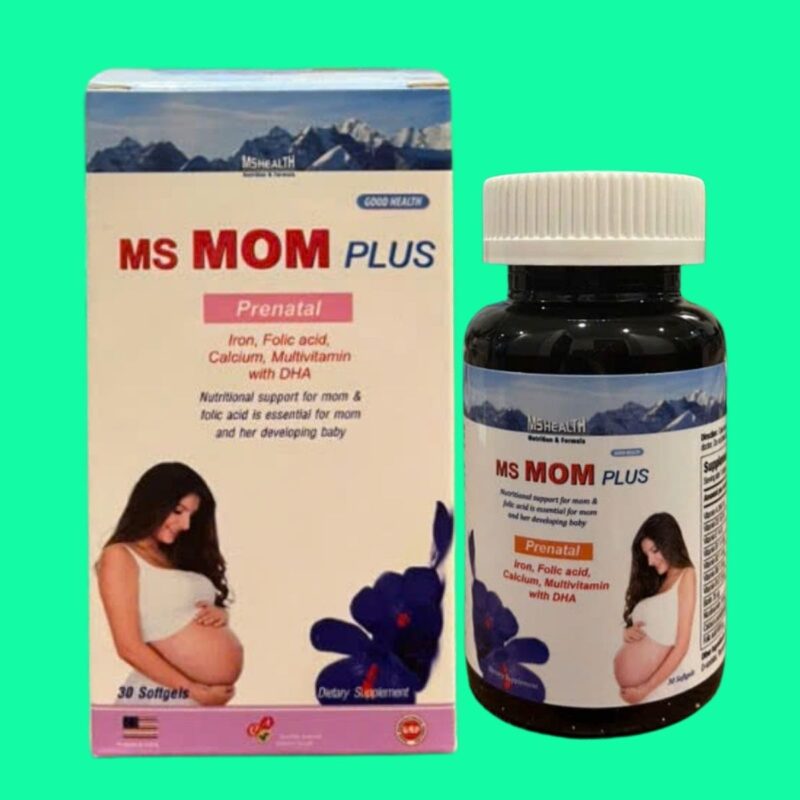 MS MOM Plus Prenatal hỗ trợ bổ sung các vitamin, khoáng chất và acid ...