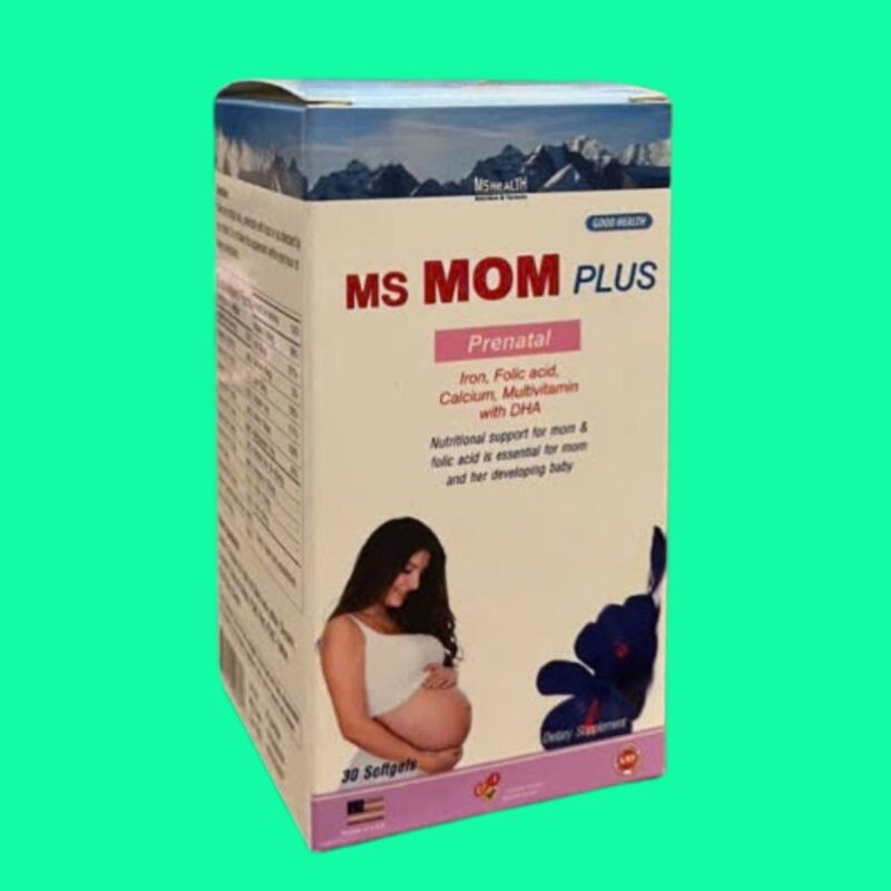 MS MOM Plus Prenatal hỗ trợ bổ sung các vitamin, khoáng chất và acid ...