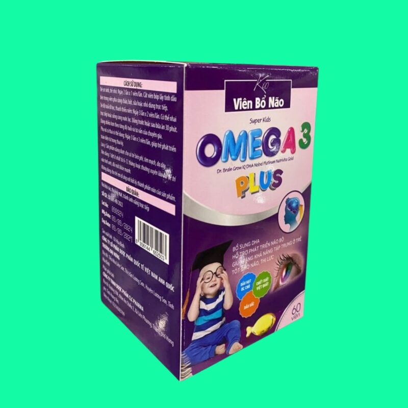 Super Kids Omega 3 Plus giúp bổ sung dinh dưỡng hỗ trợ phát triển trí ...