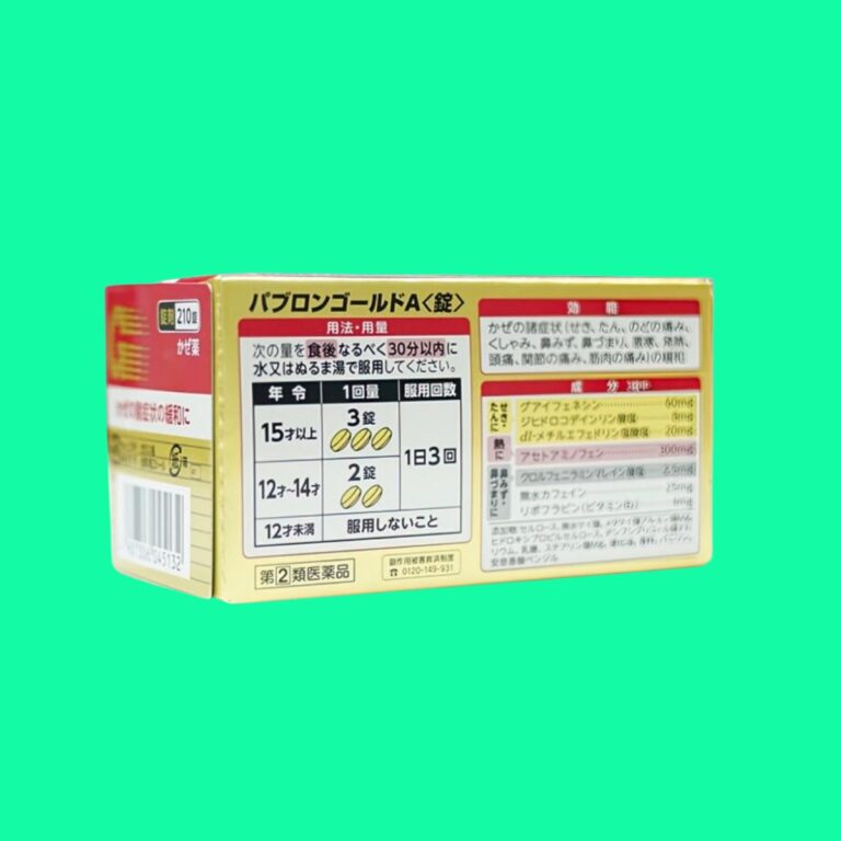 Thuốc viên Taisho Pabron Gold A 210 điều trị các triệu chứng cảm cúm