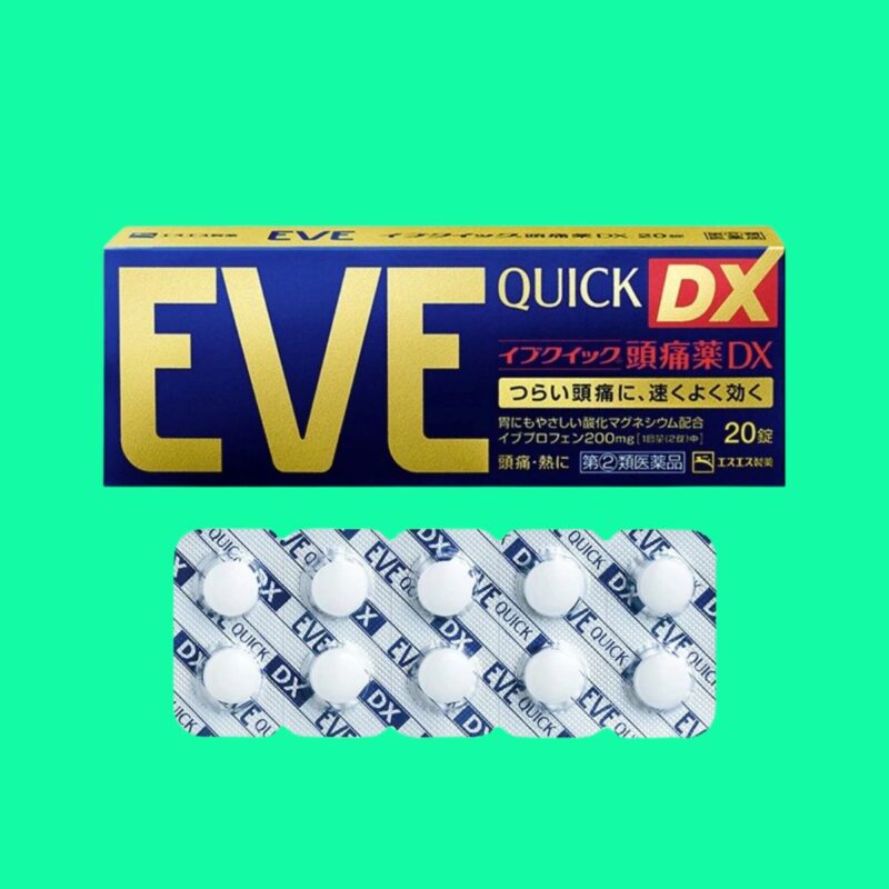 Viên uống Eve Quick DX 60 viên giảm nhanh các cơn đau do nhiều nguyên nhân