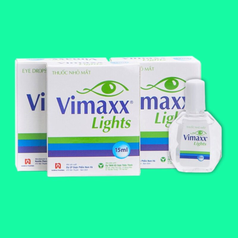 Thuốc Vimaxx Lights giúp vệ sinh mắt, giảm khô, ngứa, đỏ rát