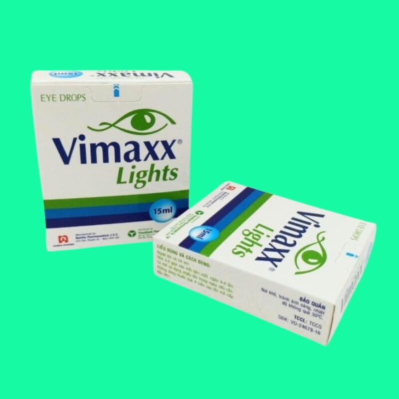 Thuốc Vimaxx Lights giúp vệ sinh mắt, giảm khô, ngứa, đỏ rát