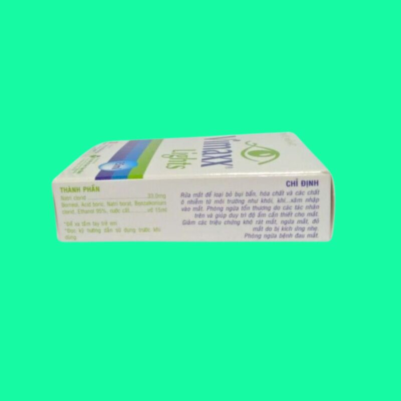 Thuốc Vimaxx Lights giúp vệ sinh mắt, giảm khô, ngứa, đỏ rát
