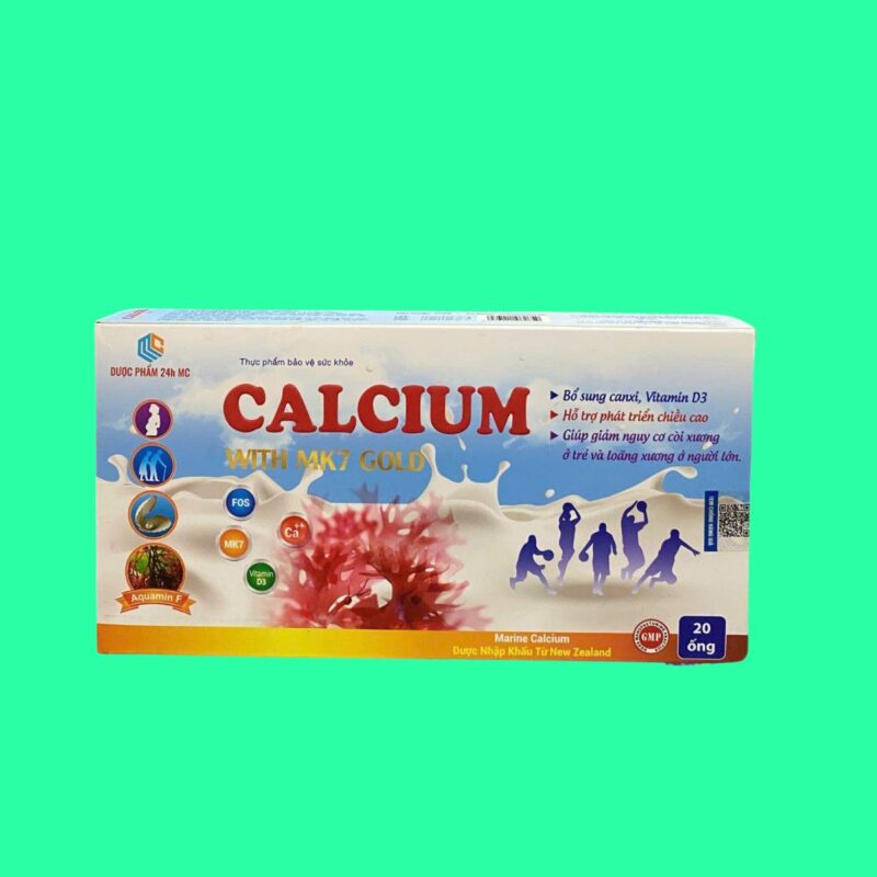 Thuốc Calcium With MK7 Gold giúp xương và răng khoẻ khoắn