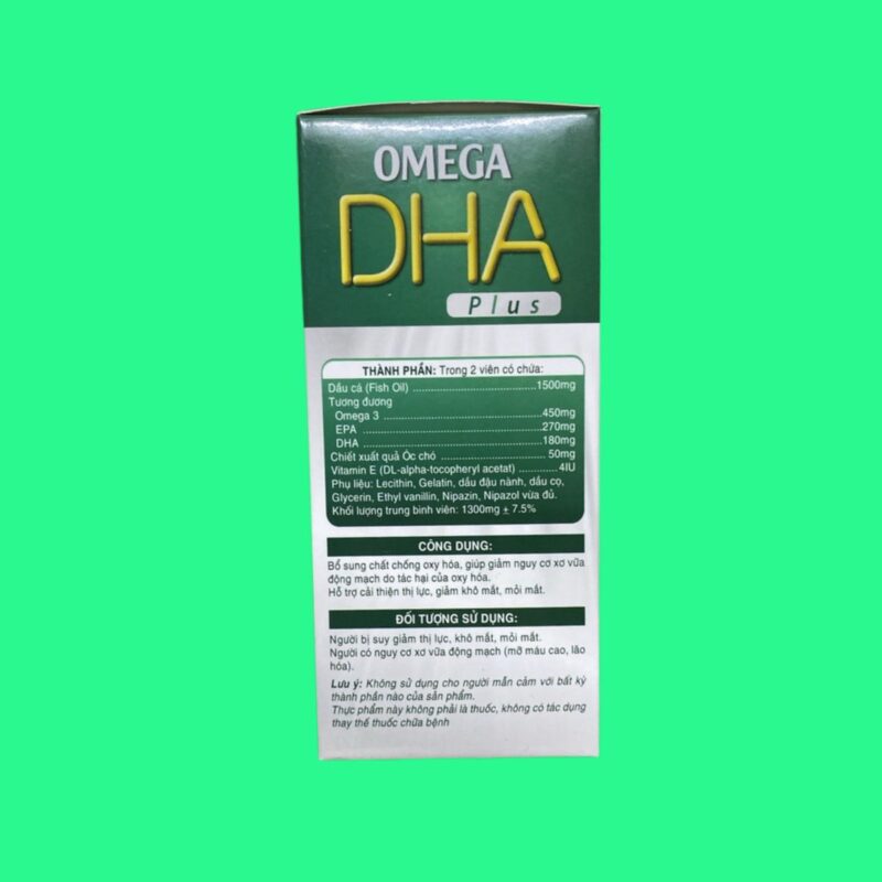 Dầu Cá Omega DHA Plus Hải Linh cải thiện thị lực