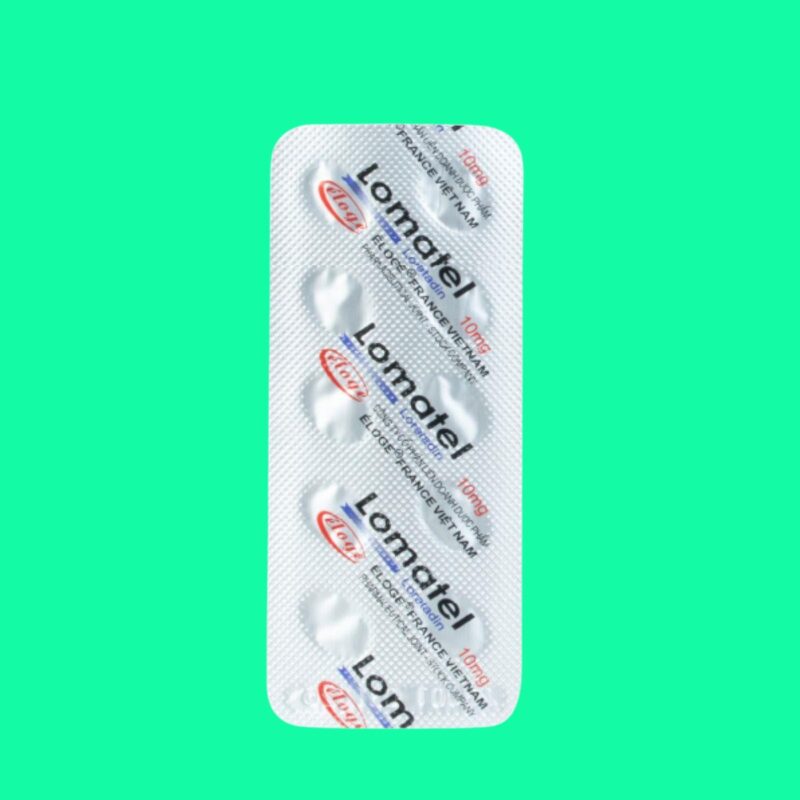 Thuốc Lomatel 10mg điều trị triệu chứng viêm mũi và viêm kết mạc dị ứng