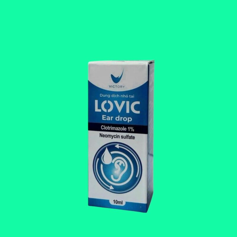 Thuốc LOVIC Ear drop 10ml điều trị viêm tai do nhiễm nấm hoặc vi khuẩn