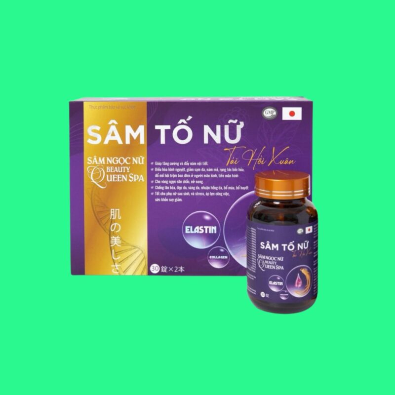 Sâm Tố Nữ Tái Hồi Xuân Beauty Queen Spa bổ sung nội tiết tố