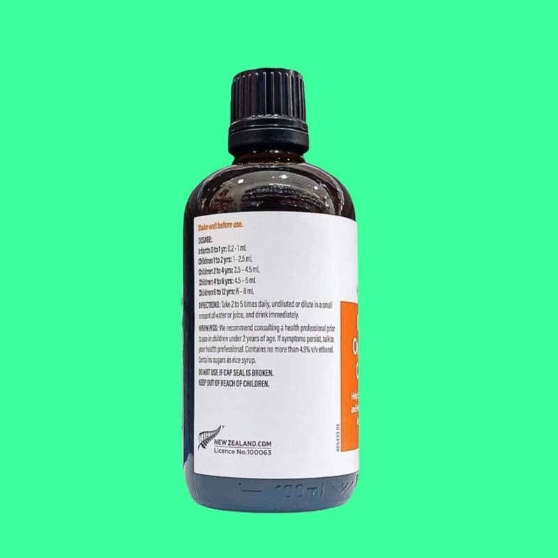 Siro Children’s Organic Lung Clear Syrup KiwiHerb NewZealand bổ phổi
