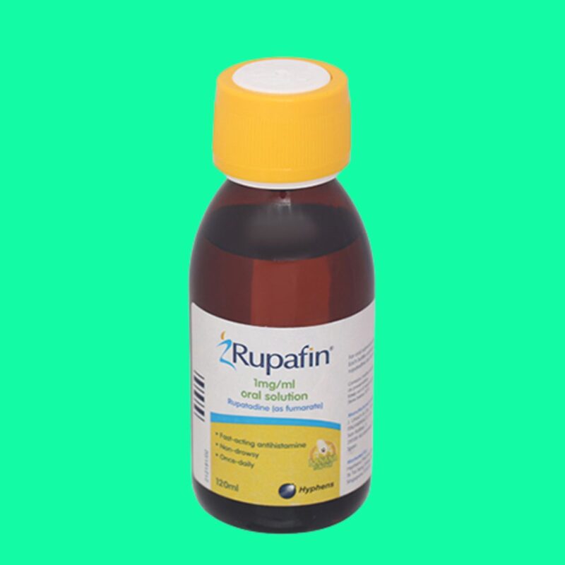 Thuốc Rupafin 1mg/ml (rupatadin) giúp kiểm soát trị chứng dị ứng, mề đay