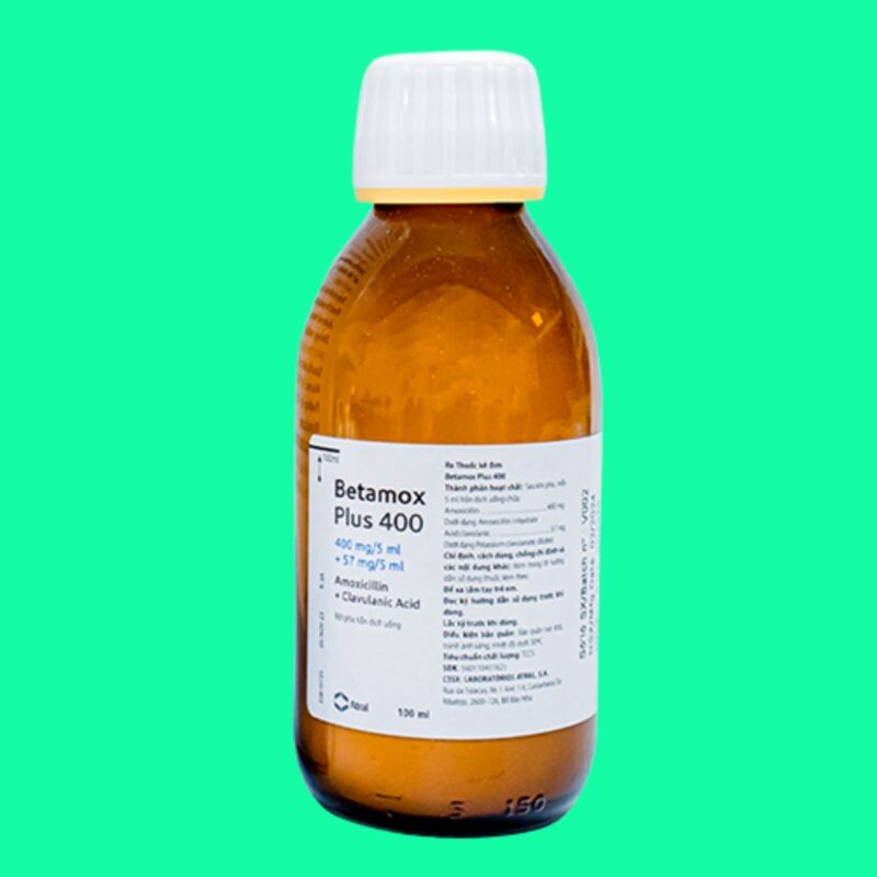 Thuốc Betamox Plus 400/57 (Amoxicillin/Acid clavulanic) điều trị nhiễm ...