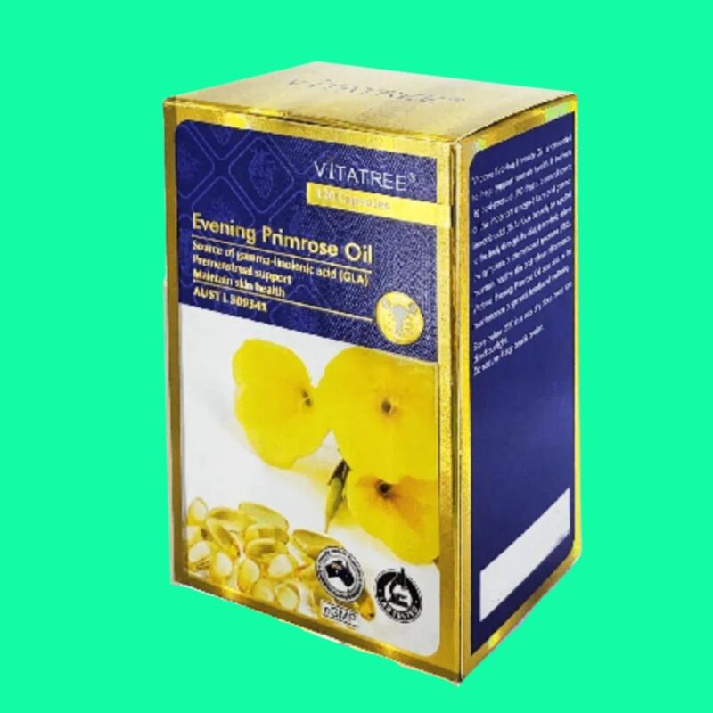 Evening Primrose Oil Vitatree hộp 120 viên, giảm các rtiệu chứng tiền ...