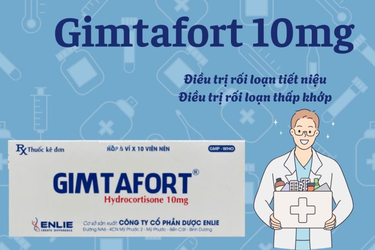 Thuốc Gimtafort 10mg (Hydrocortison) điều trị bệnh lý về viêm và miễn dịch