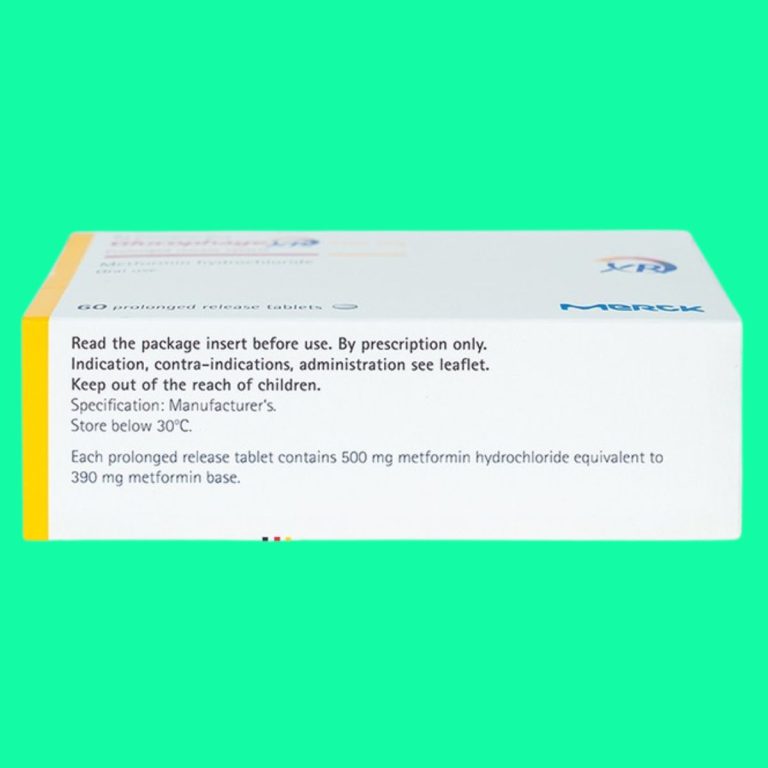 Thuốc Glucophage XR 500mg (Metformin) dùng điều trị đái tháo đường