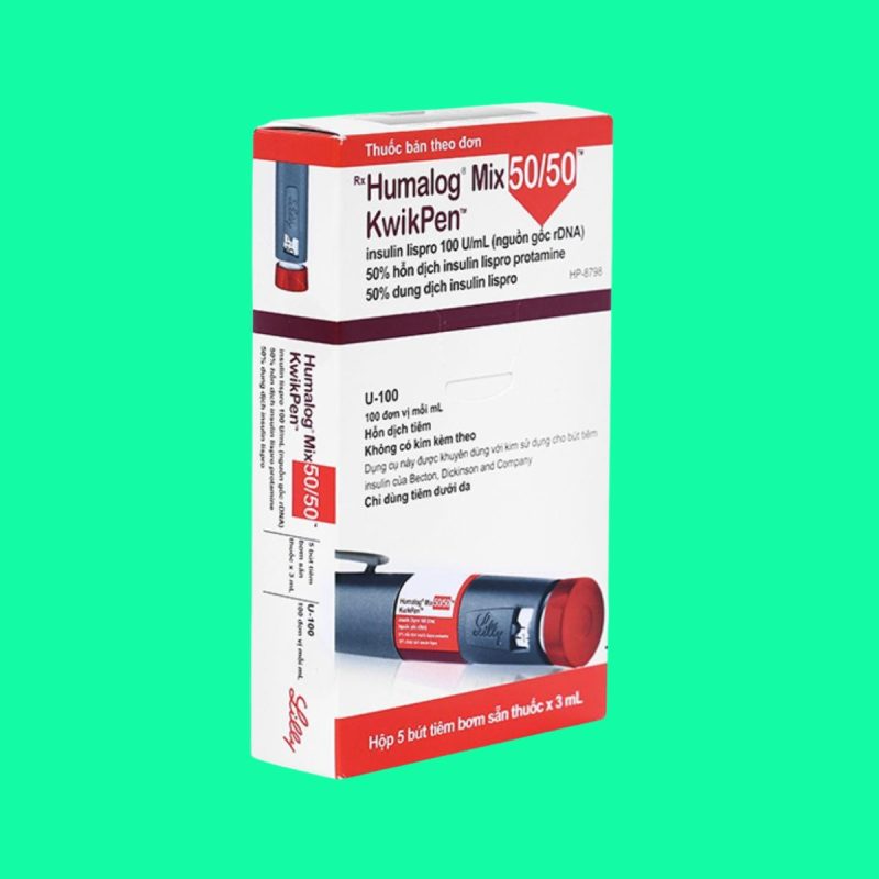 Bút tiêm Humalog Mix 50/50 KwikPen cho điều trị đái tháo đường
