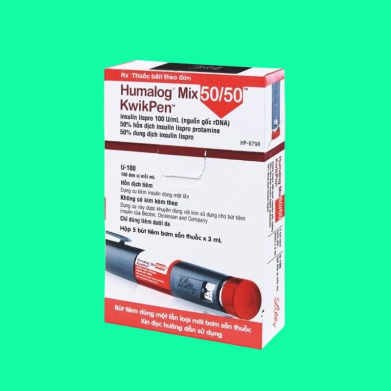 Bút tiêm Humalog Mix 50/50 KwikPen cho điều trị đái tháo đường