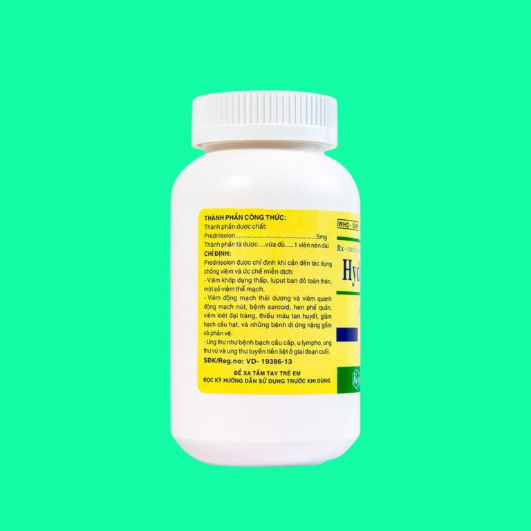 Hydrocolacyl 5mg (Prednisolone) kiểm soát nhiều tình trạng viêm và dị ứng