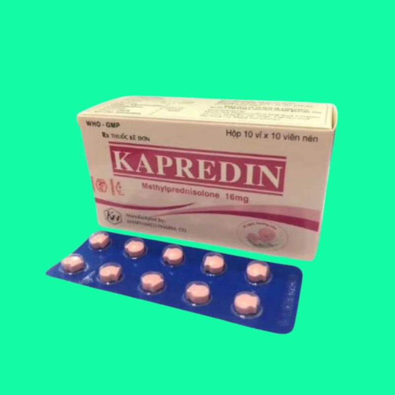 Kapredin 16mg (Methylprednisolone) kháng viêm, ức chế miễn dịch