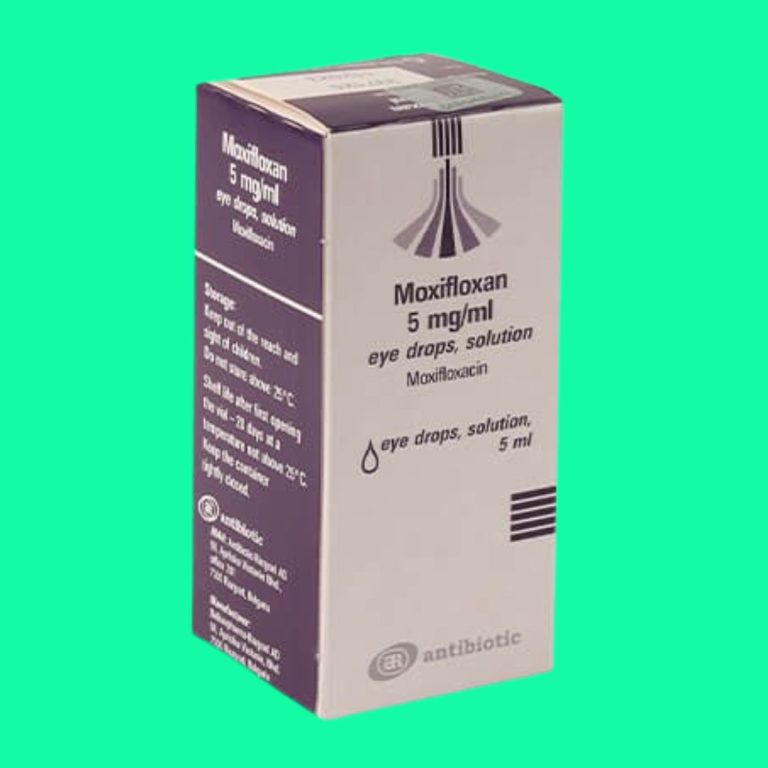 Thuốc Moxifloxan 5mg/ml eye drops solution (Moxifloxacin) điều trị viêm ...