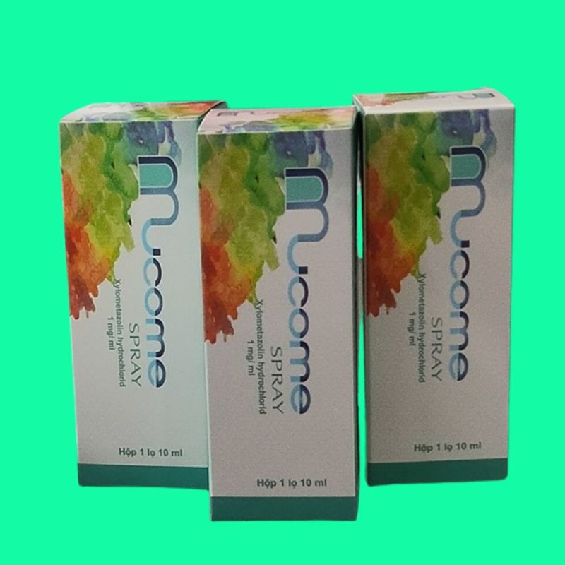 Thuốc Mucome spray 10mg/10ml (xylometazolin) giúp làm thông thoáng ...