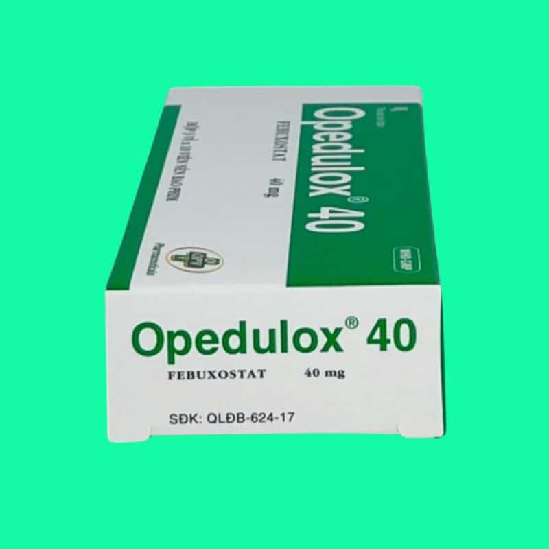 Opedulox 40 (Febuxostat) chỉ định cho người lớn bị tăng acid uric mạn tính