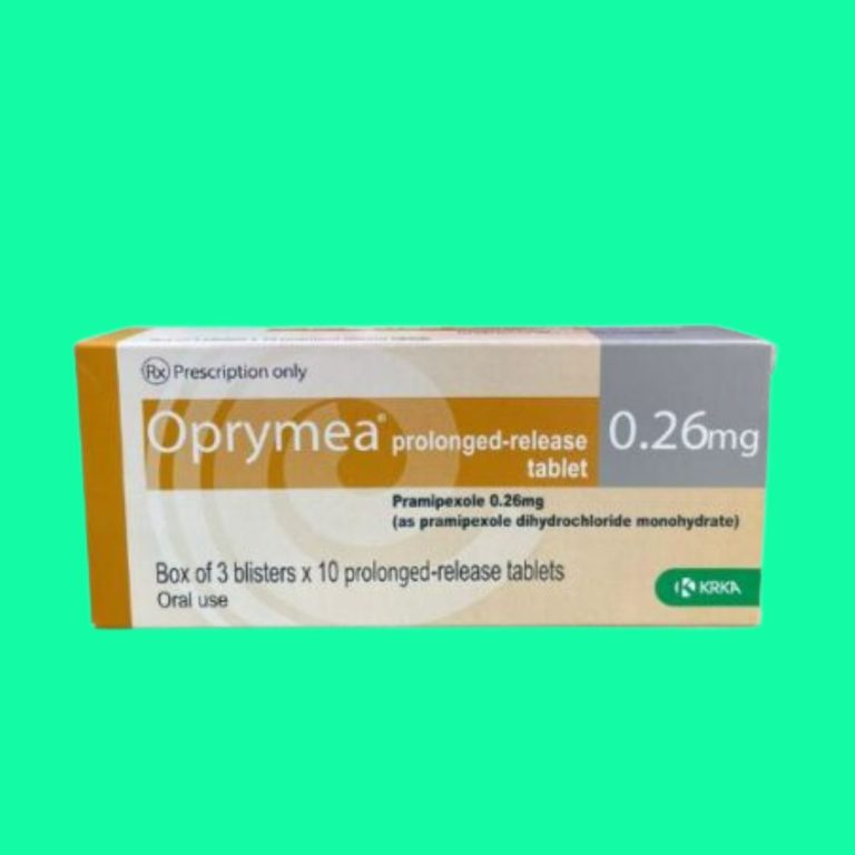 Thuốc Oprymea 0.26 mg (Pramipexol) có tác dụng điều trị triệu chứng ...
