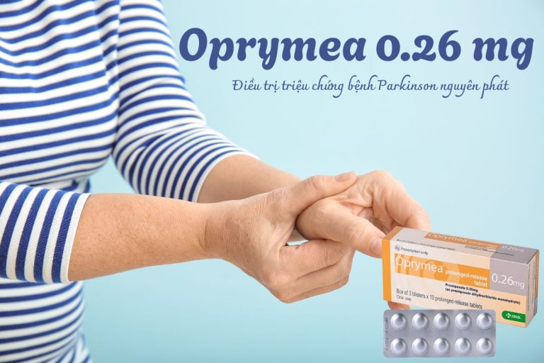 Thuốc Oprymea 0.26 mg (Pramipexol) có tác dụng điều trị triệu chứng ...