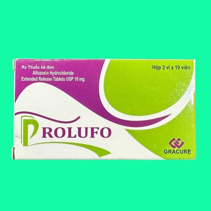 Thuốc Prolufo 10mg (Alfuzosin) điều trị triệu chứng do phì đại tuyến ...