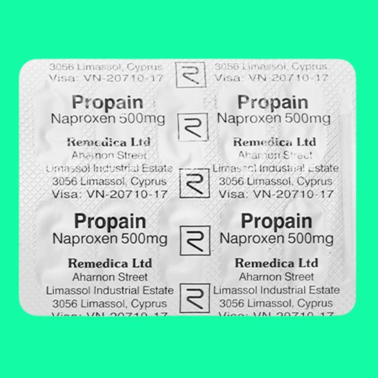 Thuốc Propain 500 (Naproxen) có tác dụng giảm đau, chống viêm