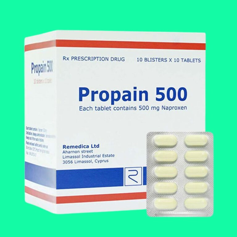 Thuốc Propain 500 (Naproxen) có tác dụng giảm đau, chống viêm