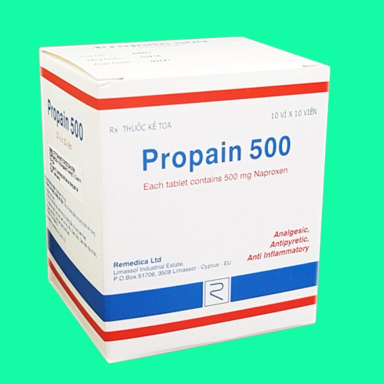 Thuốc Propain 500 (Naproxen) có tác dụng giảm đau, chống viêm