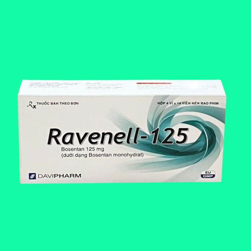 Thuốc Ravenell 125 (Bosentan) điều trị tăng áp lực động mạch phổi