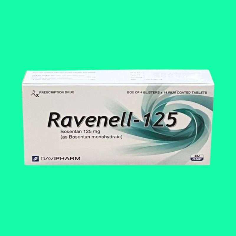Thuốc Ravenell 125 (Bosentan) điều trị tăng áp lực động mạch phổi