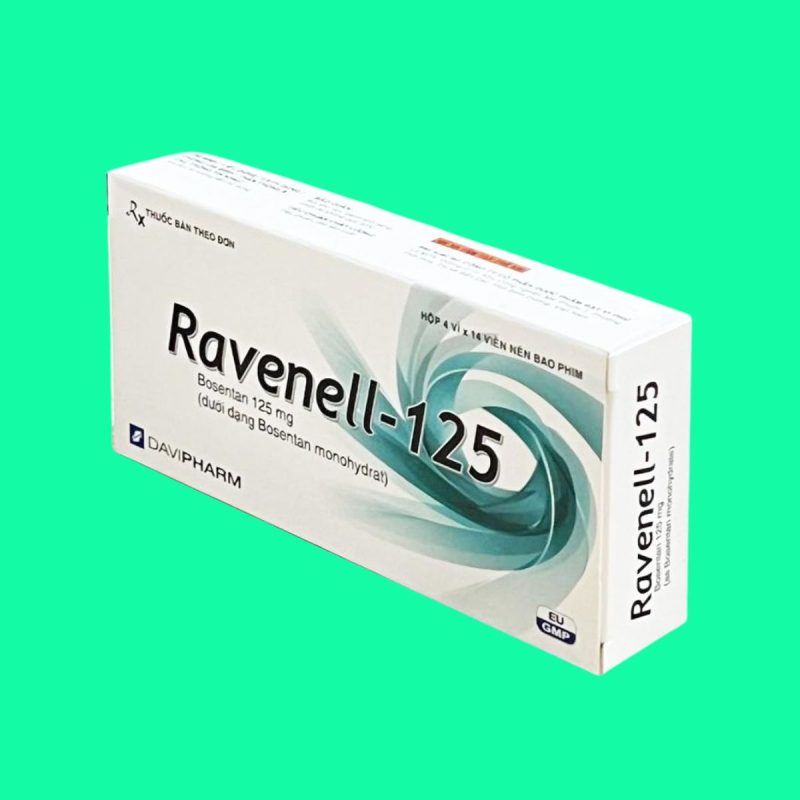 Thuốc Ravenell 125 (Bosentan) điều trị tăng áp lực động mạch phổi