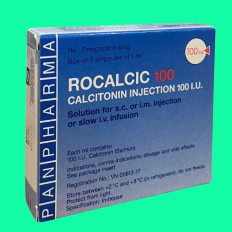 Thuốc Rocalcic 100 (Calcitonin) có tác dụng điều hoà calci máu