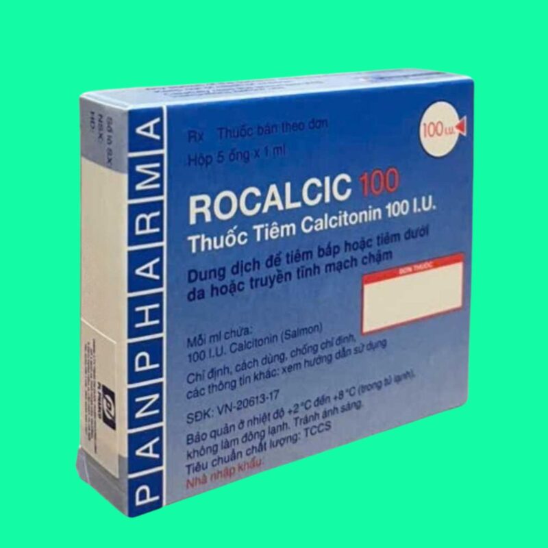 Thuốc Rocalcic 100 (Calcitonin) có tác dụng điều hoà calci máu