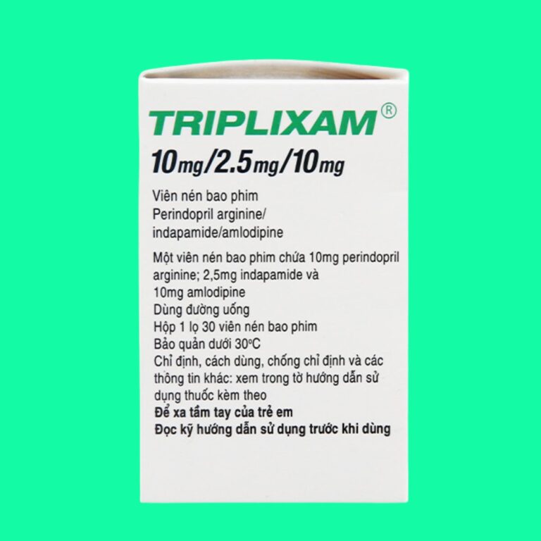 Thuốc TRIPLIXAM 10mg/2.5mg/10mg có tác dụng điều trị tăng huyết áp