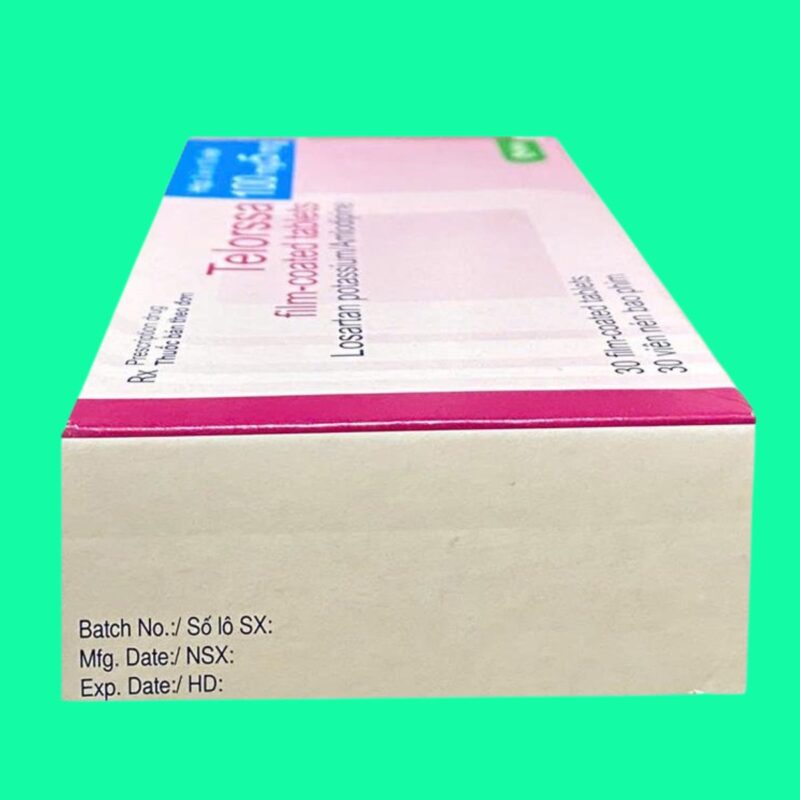 Thuốc Telorssa 100mg/5mg (Losartan/Amlodipin) điều trị tăng huyết áp