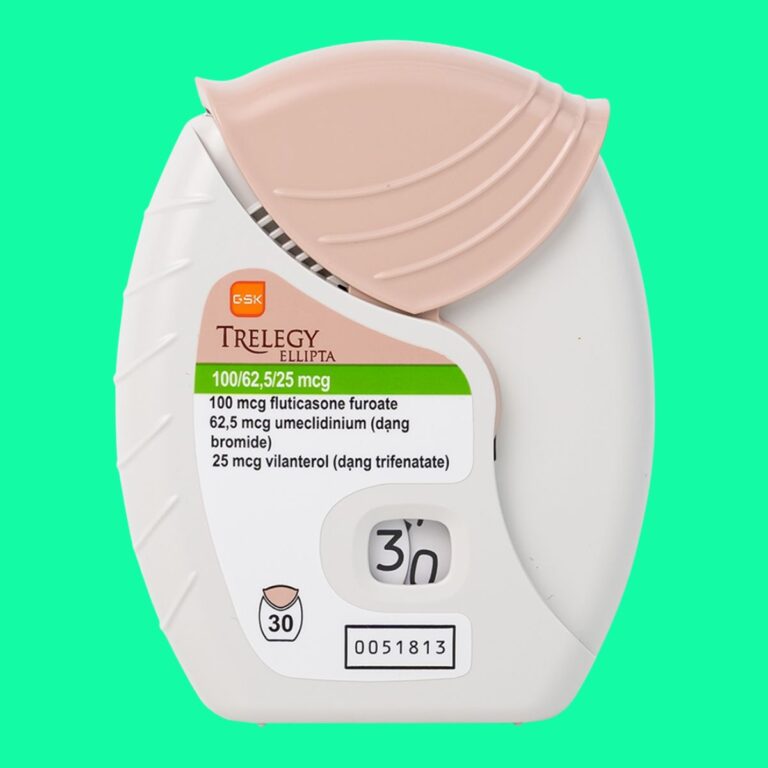 Thuốc Trelegy Ellipta hộp 30 liều có tác dụng điều trị và phòng ngừa COPD