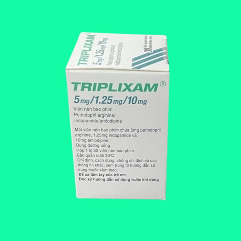 TRIPLIXAM 5mg/1.25mg/10mg sự kết hợp của ba nhóm thuốc hạ huyết áp