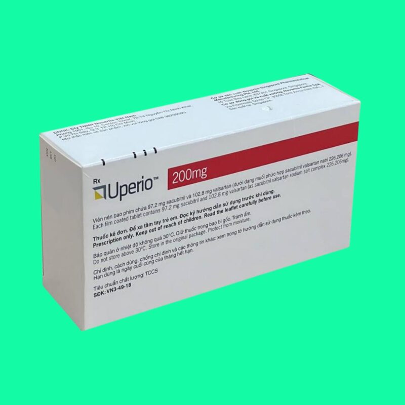 Uperio 200mg (sacubitril/valsartan) điều trị suy tim có triệu chứng