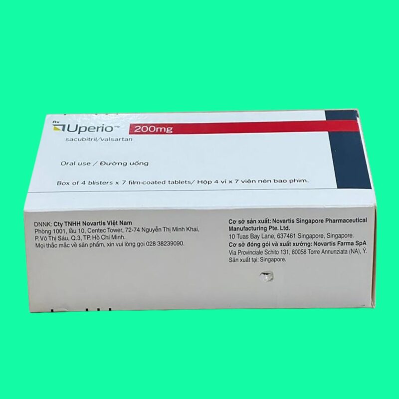 Uperio 200mg (sacubitril/valsartan) điều trị suy tim có triệu chứng