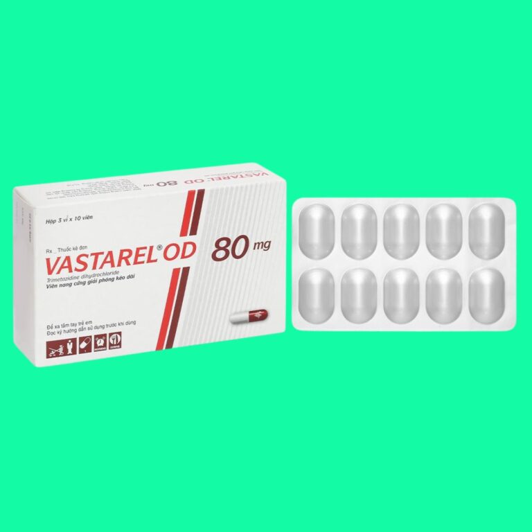 Thuốc Vastarel OD 80mg (Trimetazidin dihydroclorid) điều trị đau thắt ngực