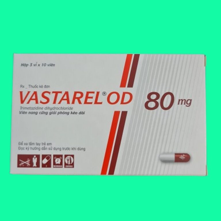 Thuốc Vastarel OD 80mg (Trimetazidin dihydroclorid) điều trị đau thắt ngực