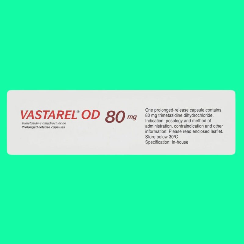 Thuốc Vastarel OD 80mg (Trimetazidin dihydroclorid) điều trị đau thắt ngực